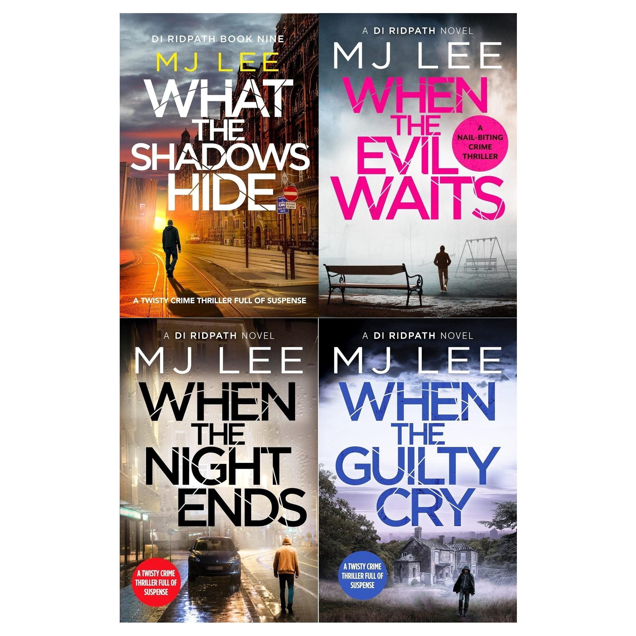 M J Lee DI Ridpath Collection 4 Books Set (When the Evil Waits, When ...