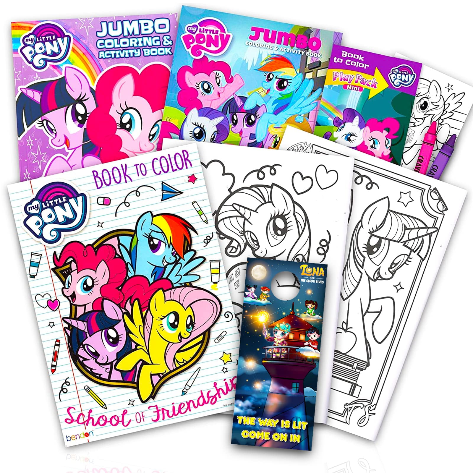M L P My MMF7 Little Pony Coloring and Activity Book Bundle with 3 MLP ...
