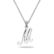 CZ Sterling Silver Heart Pendant, 18" - Walmart.com