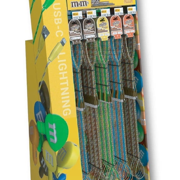 M&M Charger Shipper, Charge and Sync Cables, Fun Candy Shipper, 60 ...