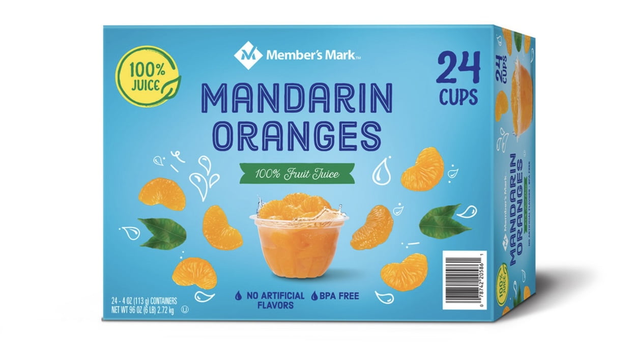 Mandarin Oranges Snack Packs for Warehouse Breakroom - Walmart Business ...