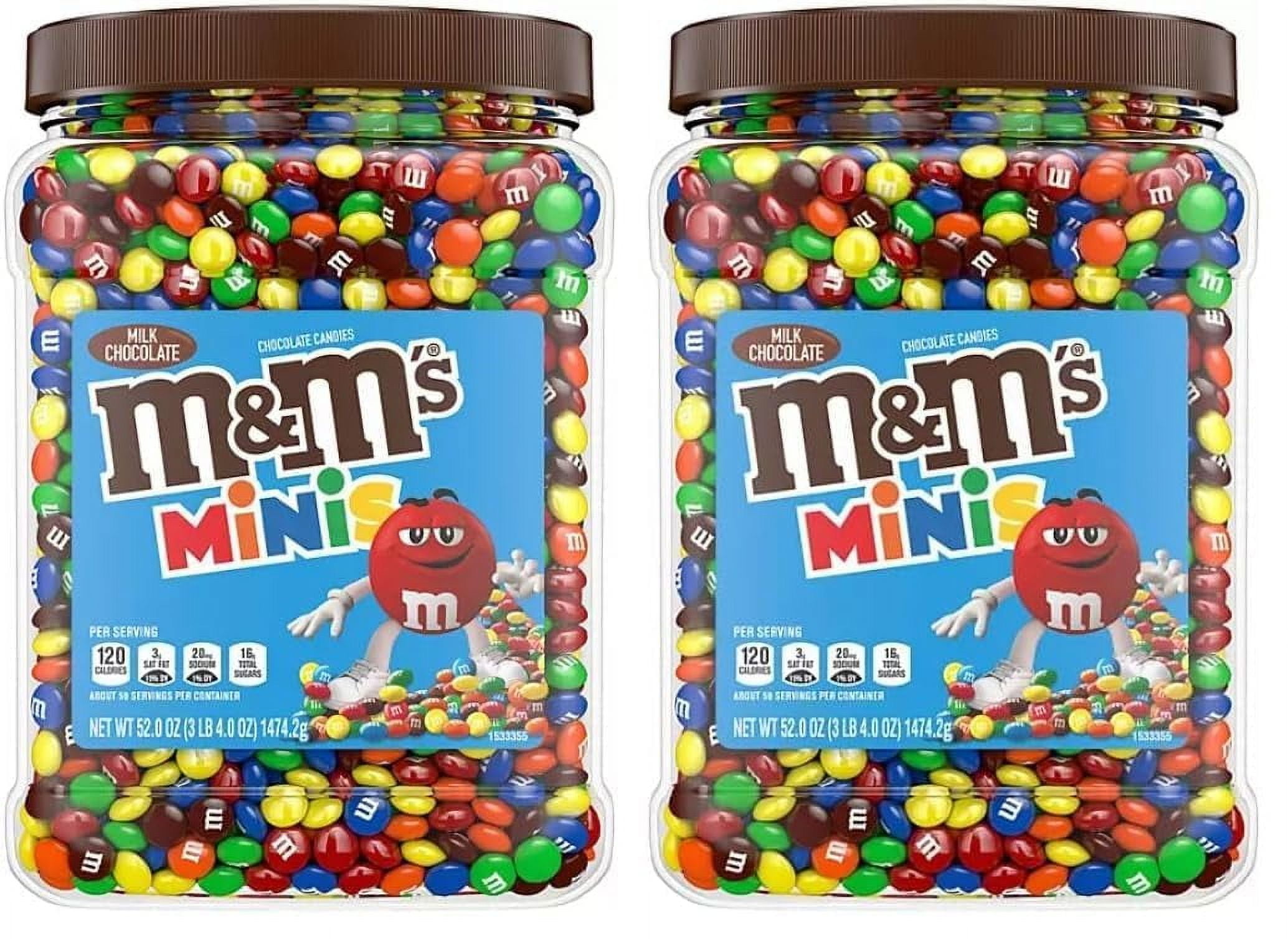 M&M Mini's 52 Oz Chocolate Candy Bulk Jars (2 Pack) - Walmart.com