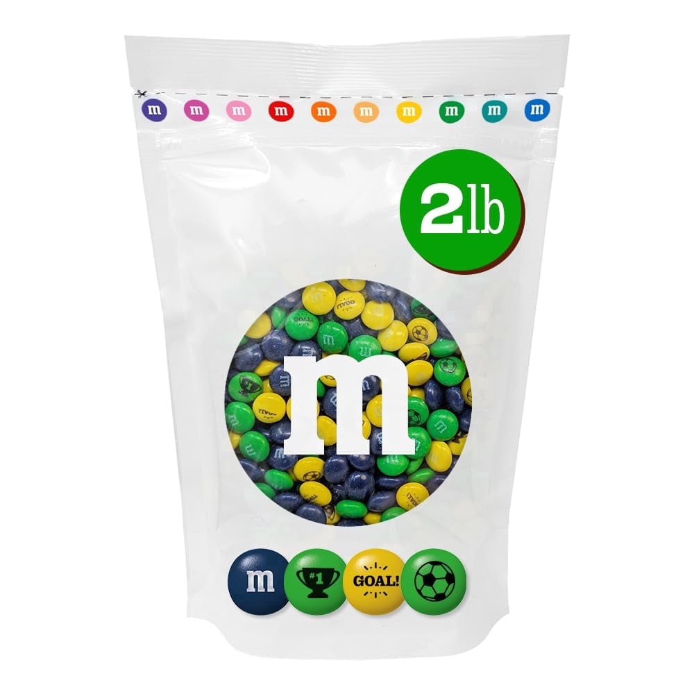 M&M'S Brazil Soccer Championship Milk Chocolate Candy, 2lb Bulk Bag ...