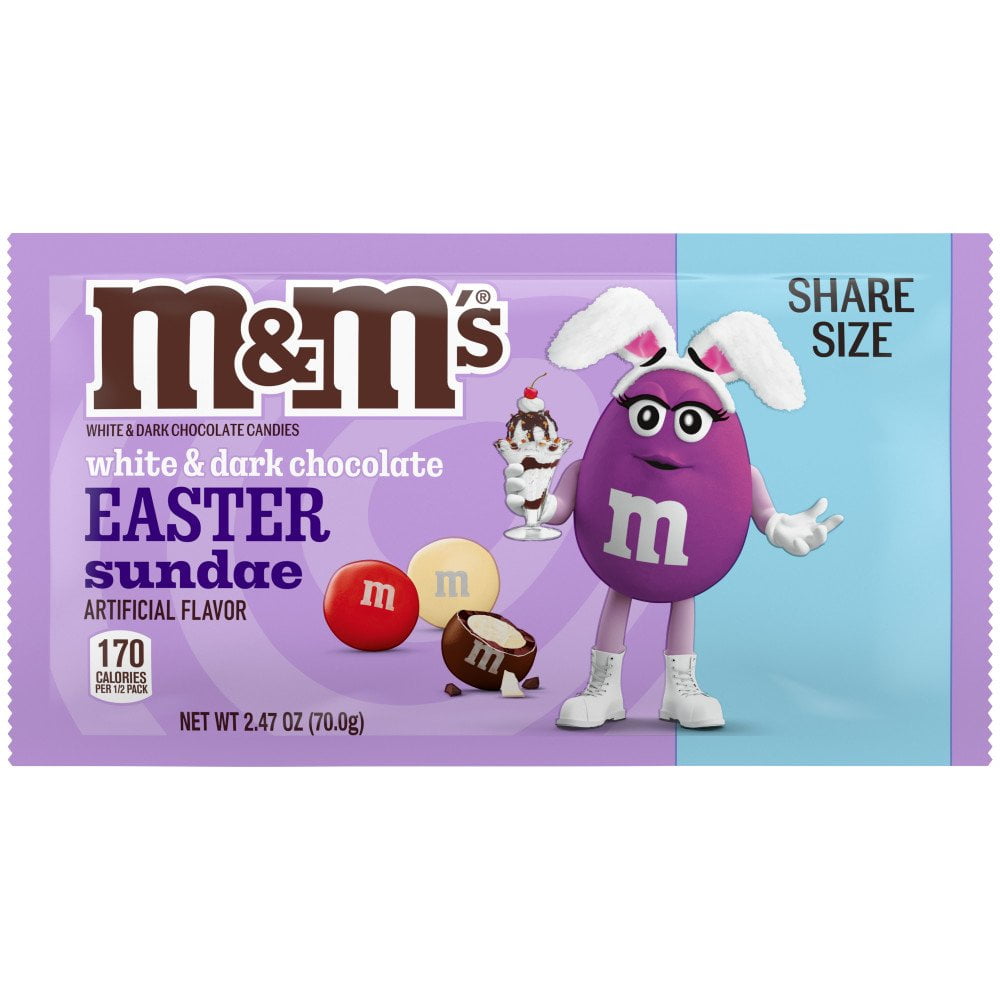 M&M'S Easter Sundae White & Dark Chocolate Candy - Share Size, 2.47 oz ...