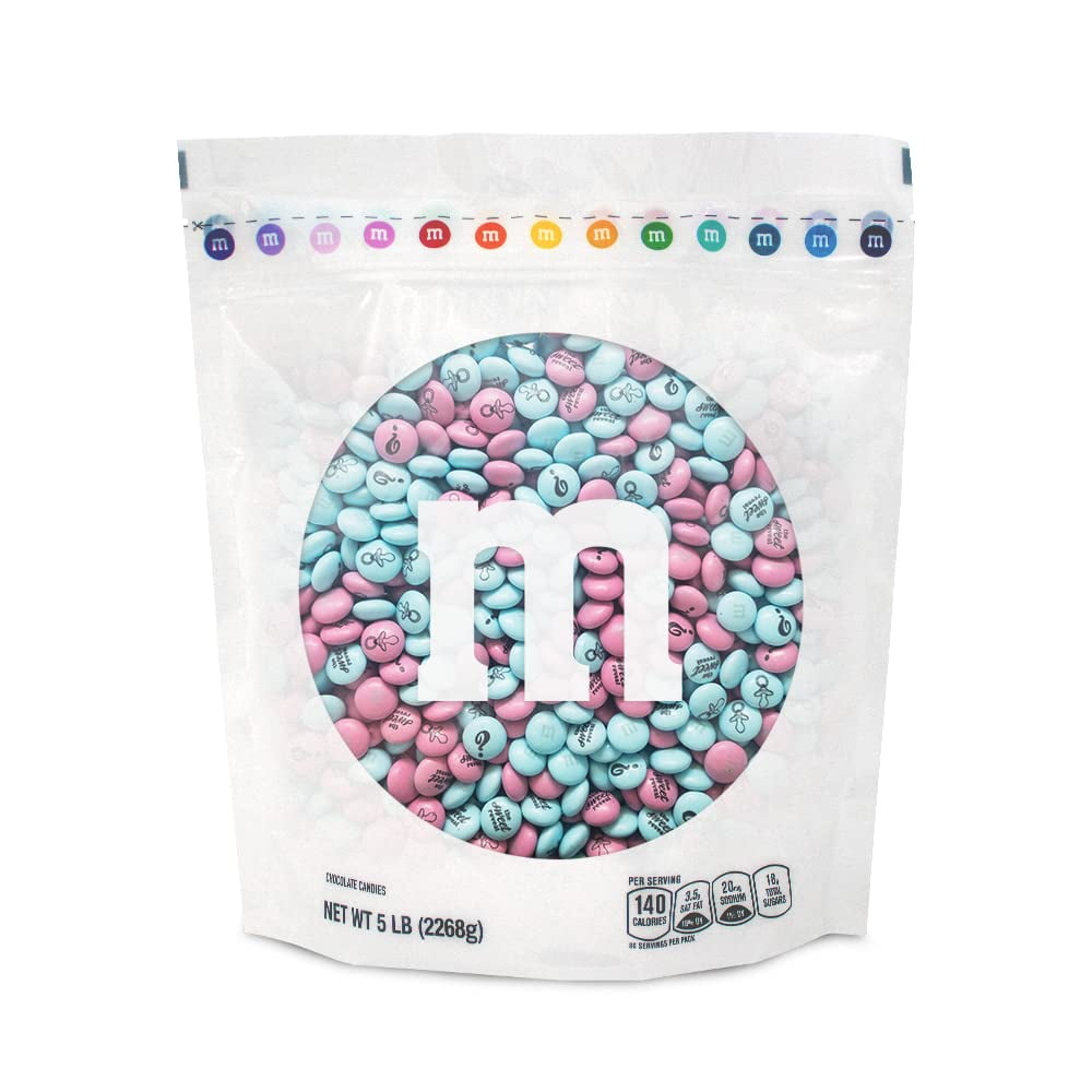 M&M,S Gender Reveal Themed Milk Chocolate Candy - 5Lbs Assorted Light ...