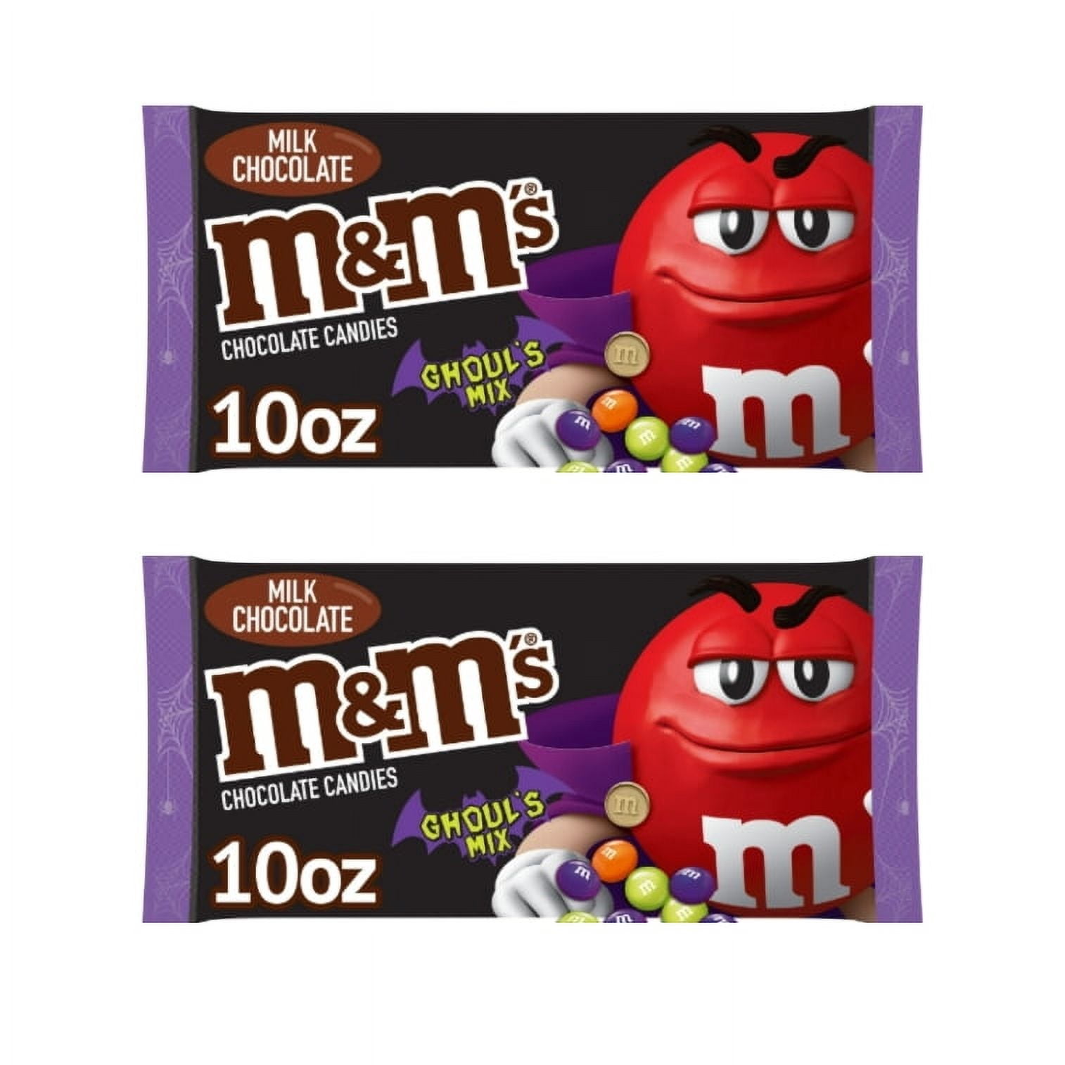 M&M'S Ghoul's Mix Milk Chocolate Halloween Candy Bag - 10 oz (2 pack ...