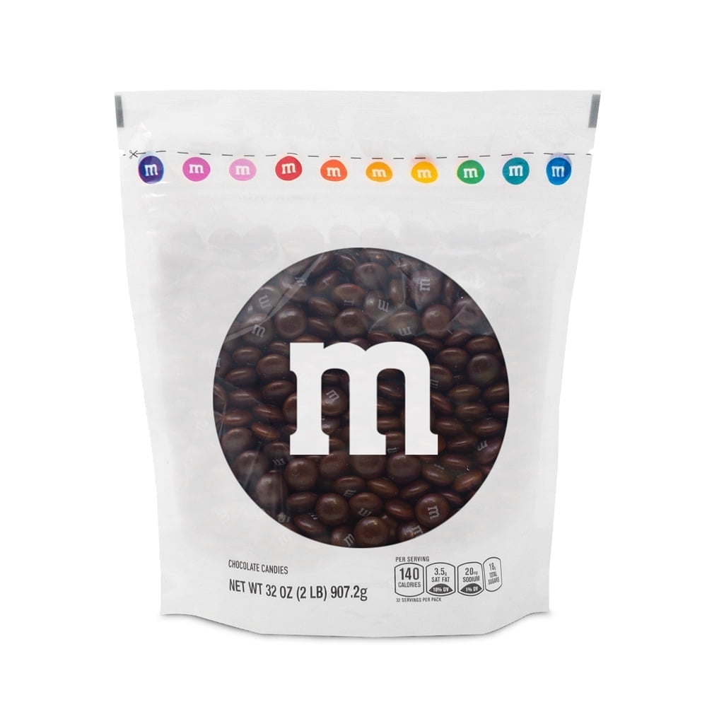 M&M’S Milk Chocolate Brown Candy - 2lb Bulk - Walmart.com