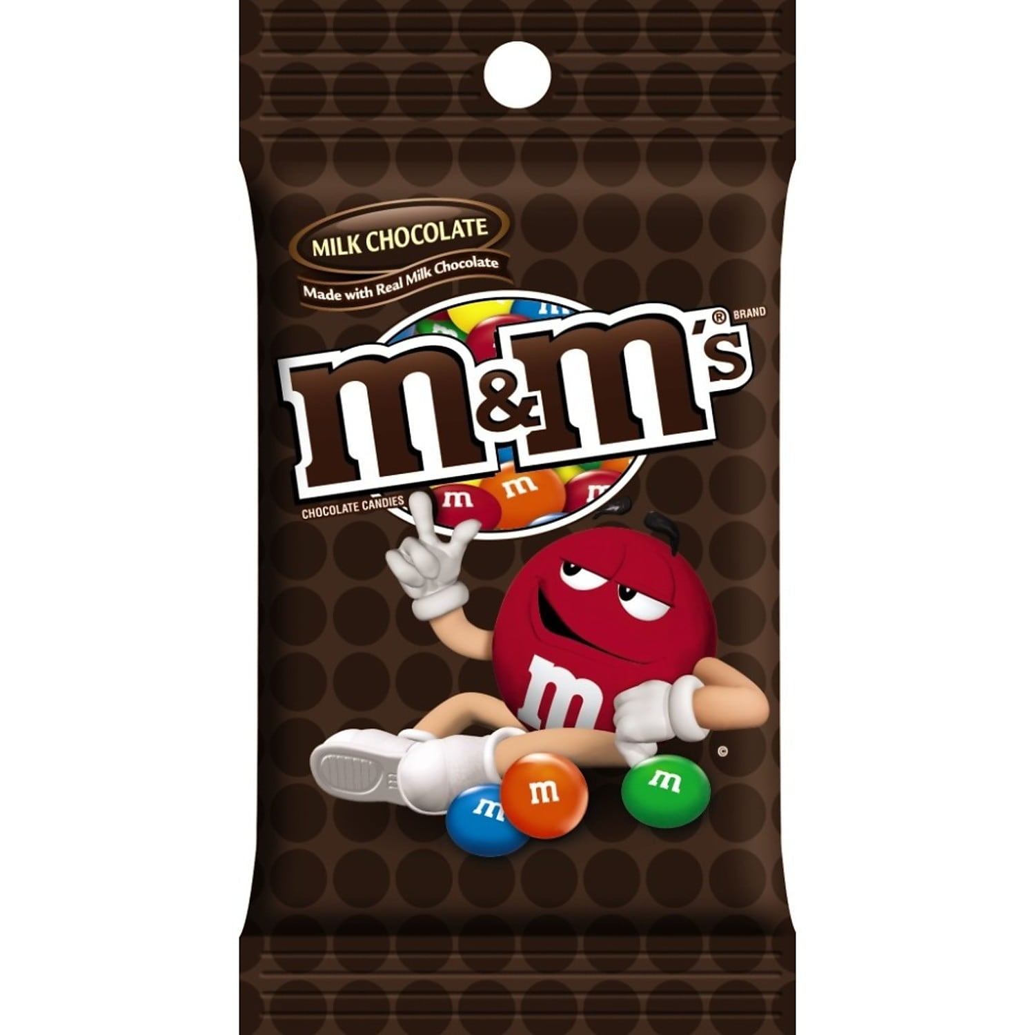 M&M'S Milk Chocolate Candy 5.3 oz. Bag 12/Pack (MMM01731) - Walmart.com