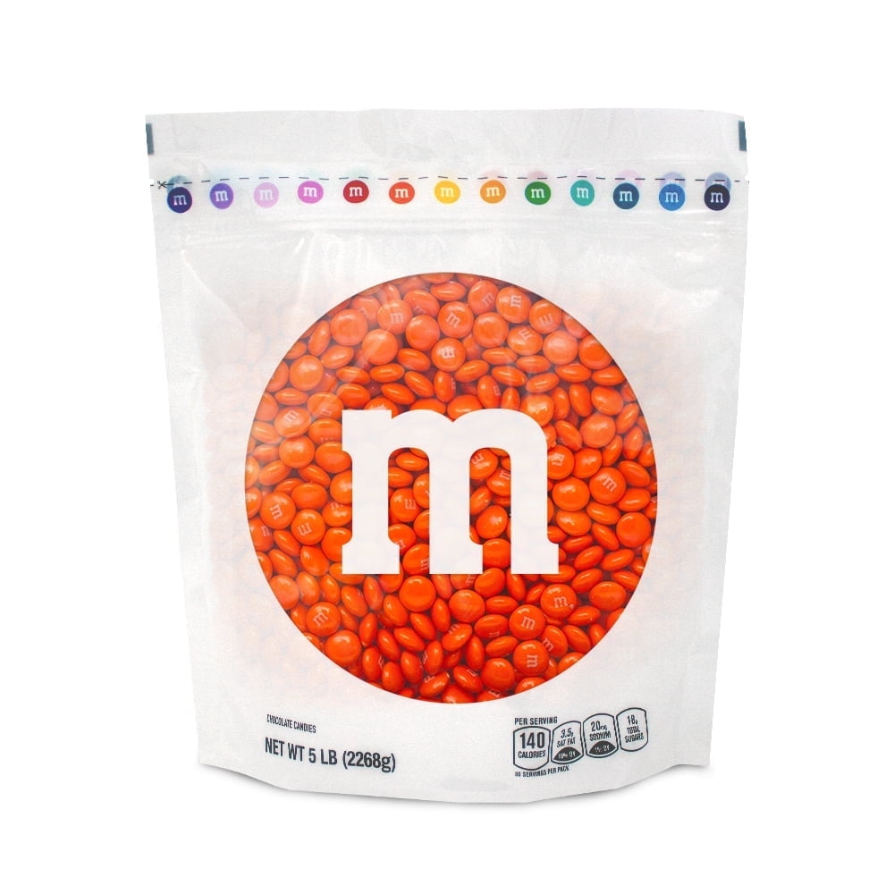 M&M’S Milk Chocolate Orange Candy - 5lb Bulk - Walmart.com