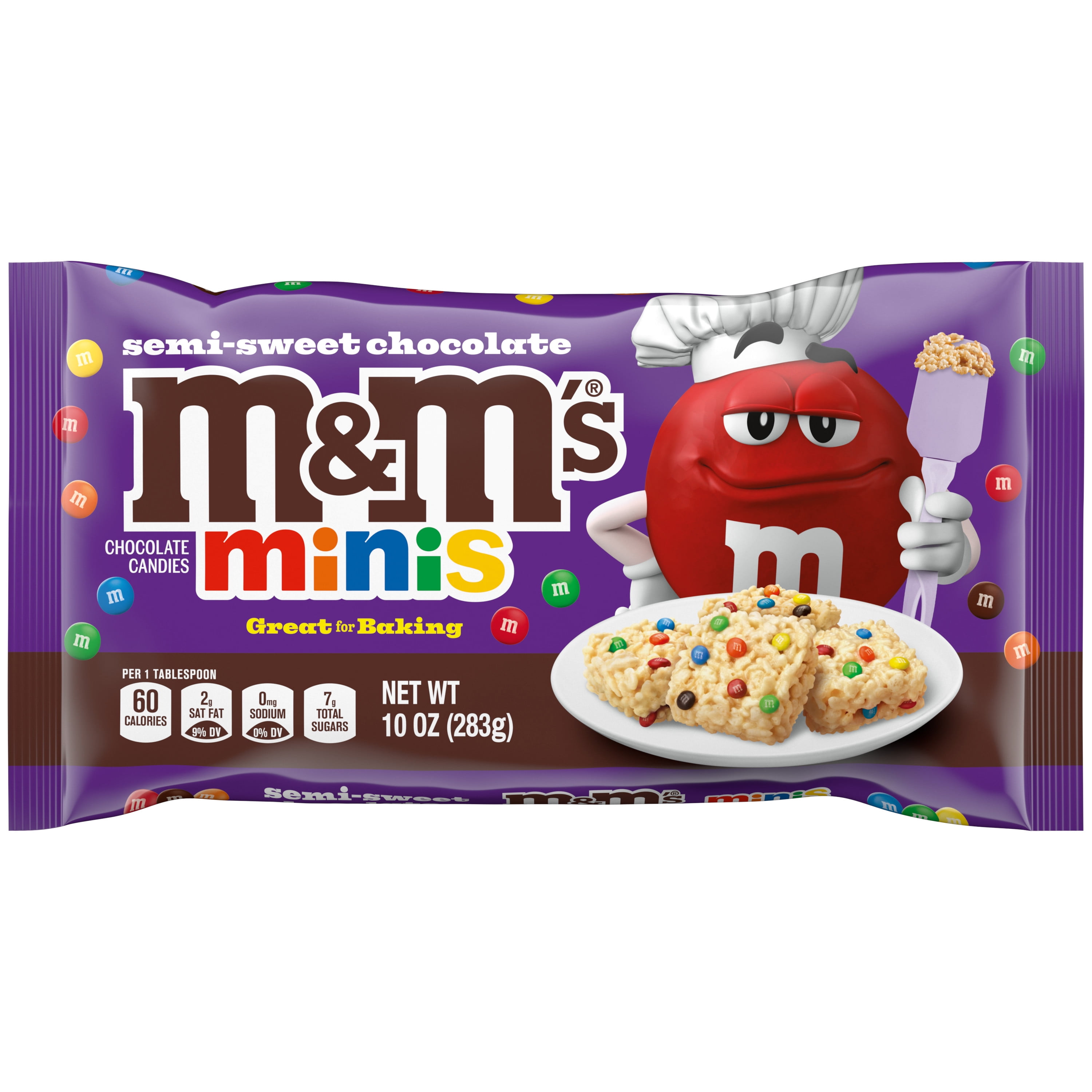 M&M's Minis Semi-Sweet Chocolate Baking Candy - 10 oz Bag - Walmart.com