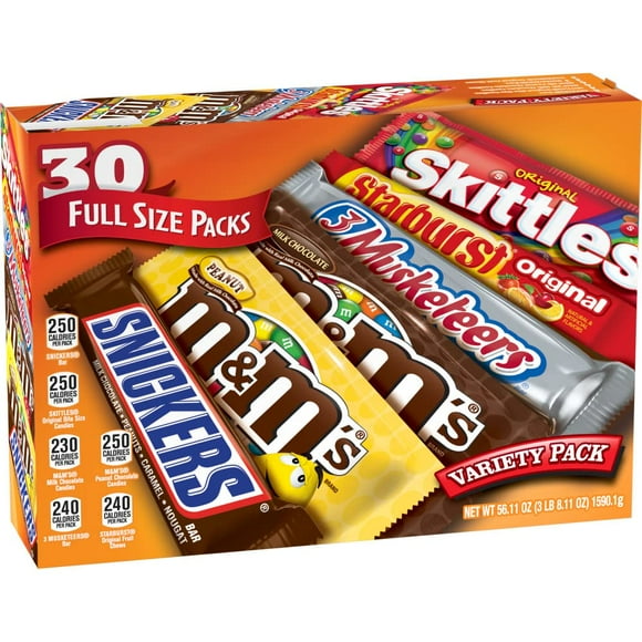 Candy Bars Variety Pack Full Size