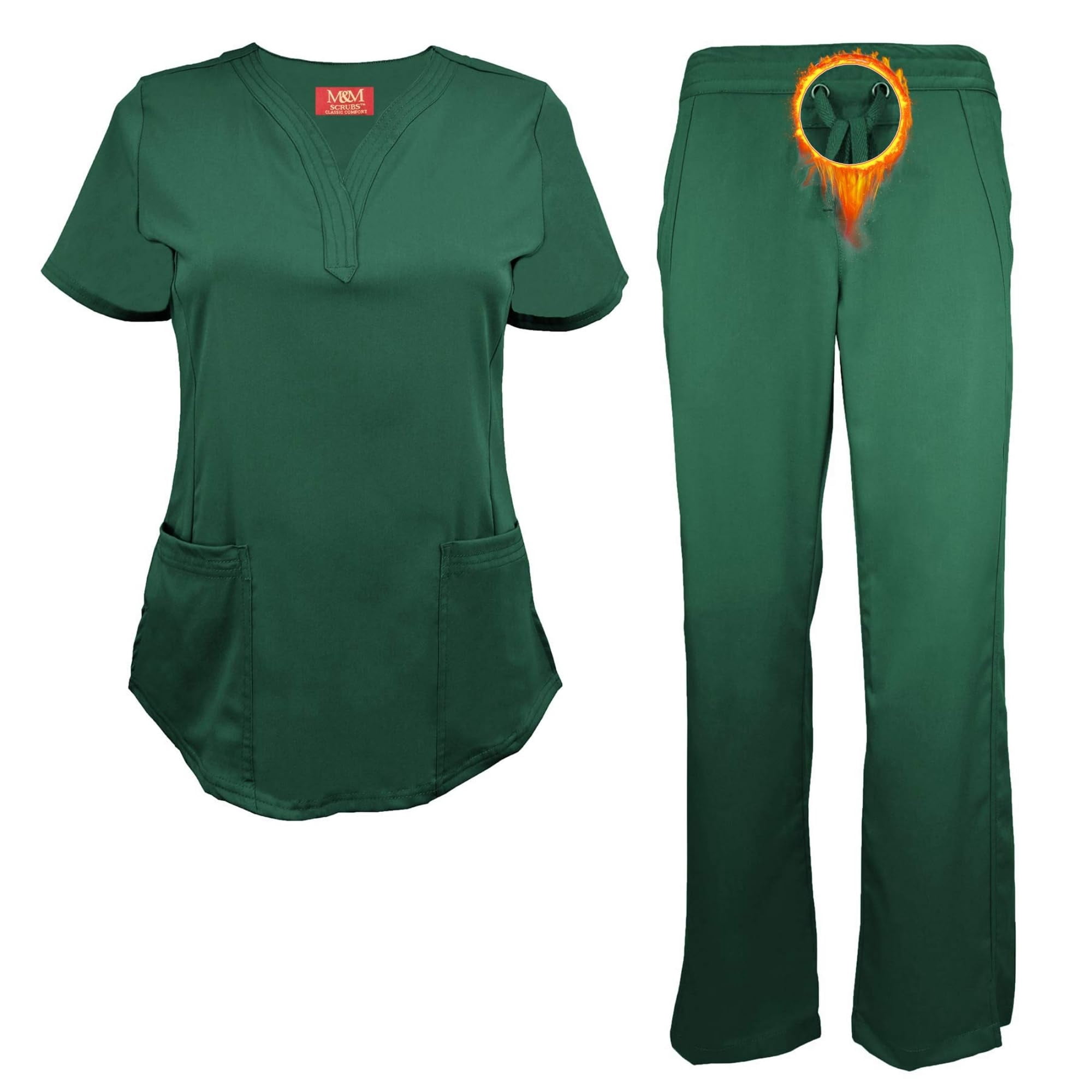 M&M SCRUBS Super Soft Junior fit scrub set 8117 9120 - Walmart.com