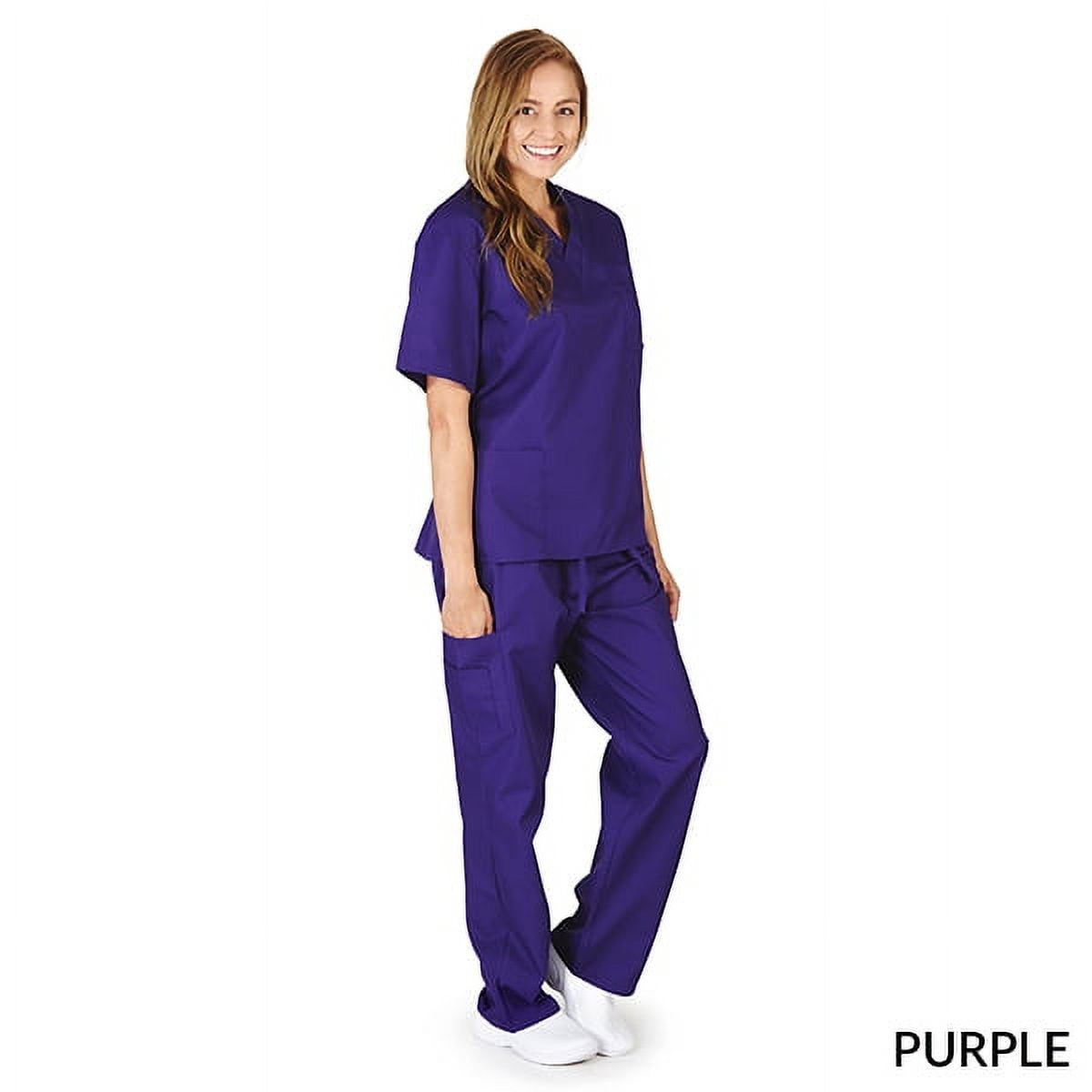 M&M SCRUBS Unisex Solid Scrub Set, Women Medical Uniforms 102 - Walmart.com