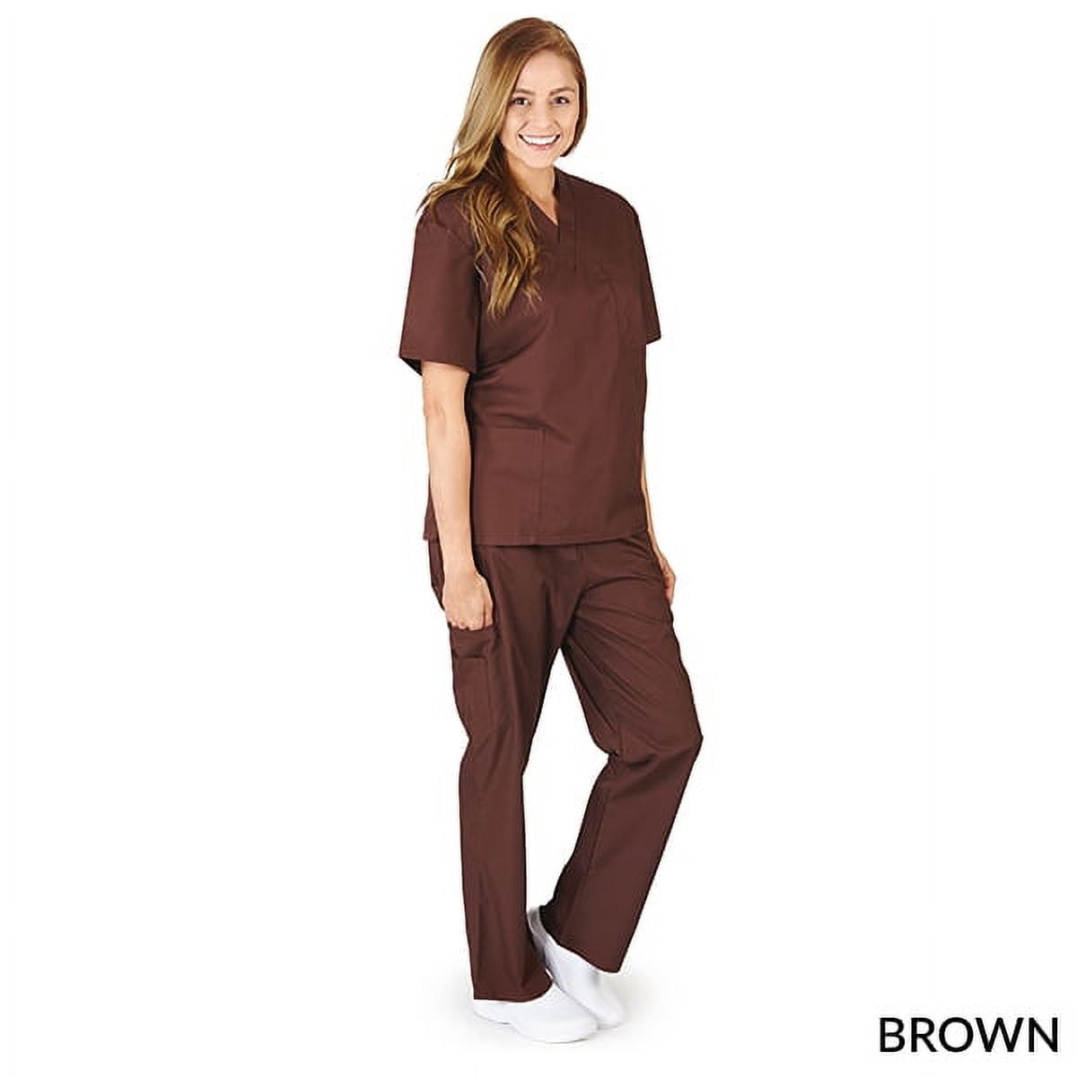 M&M SCRUBS Unisex Solid Scrub Set, Women Medical Uniforms 102 - Walmart.com