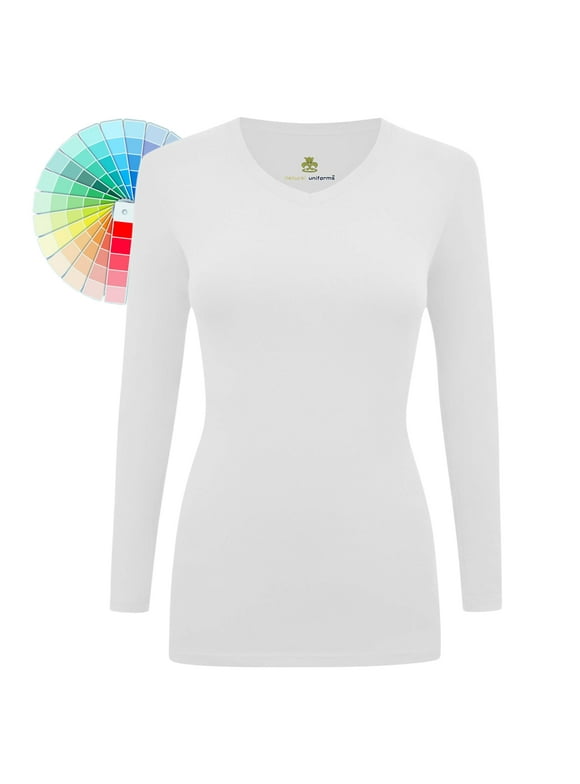 long sleeve undershirts for scrubs