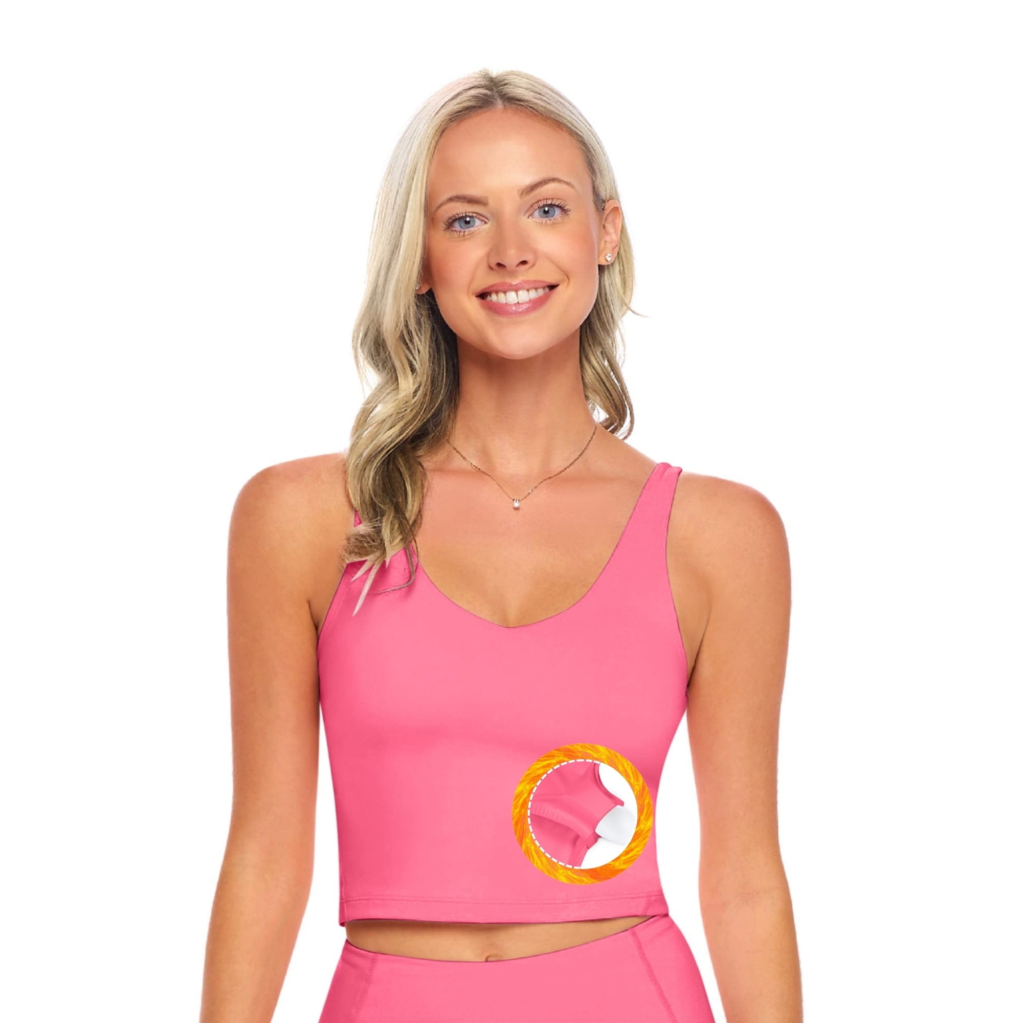 M&M SCRUBS Women’s Yoga Top Longline Wirefree Padded Medium Support ...