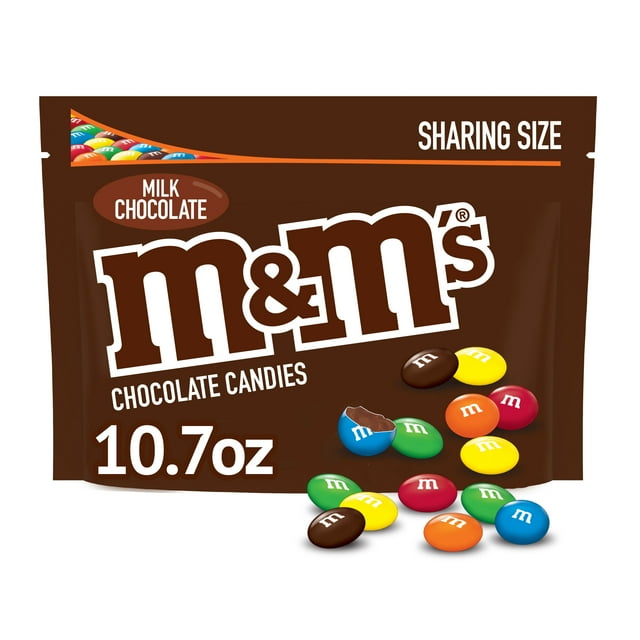M&M's Milk Chocolate Candy Sharing Size - 10.7 oz Bag - Walmart.com
