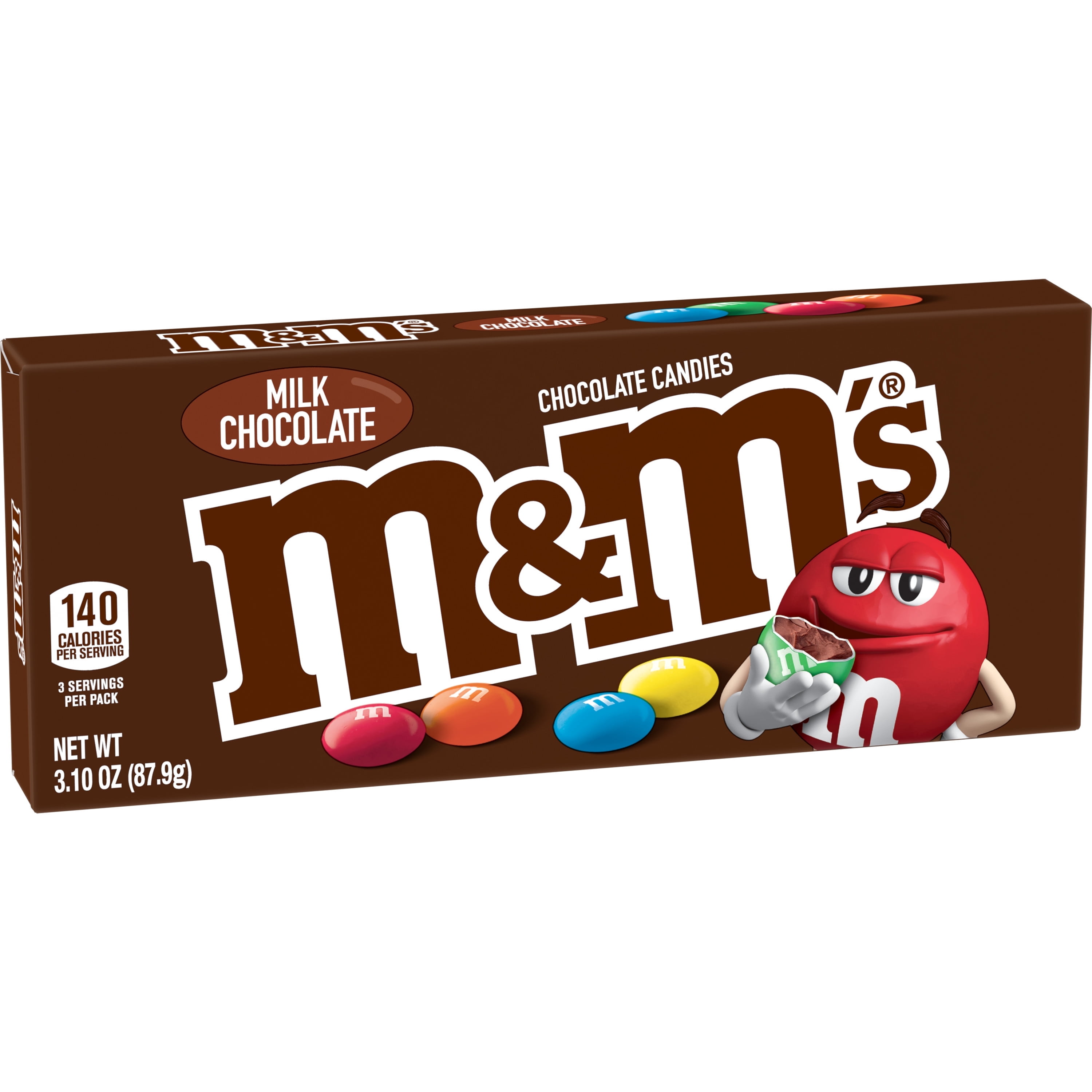 M&M's Milk Chocolate Candy Theater Box - 3.1 oz Box-Pack of 6 - Walmart.com