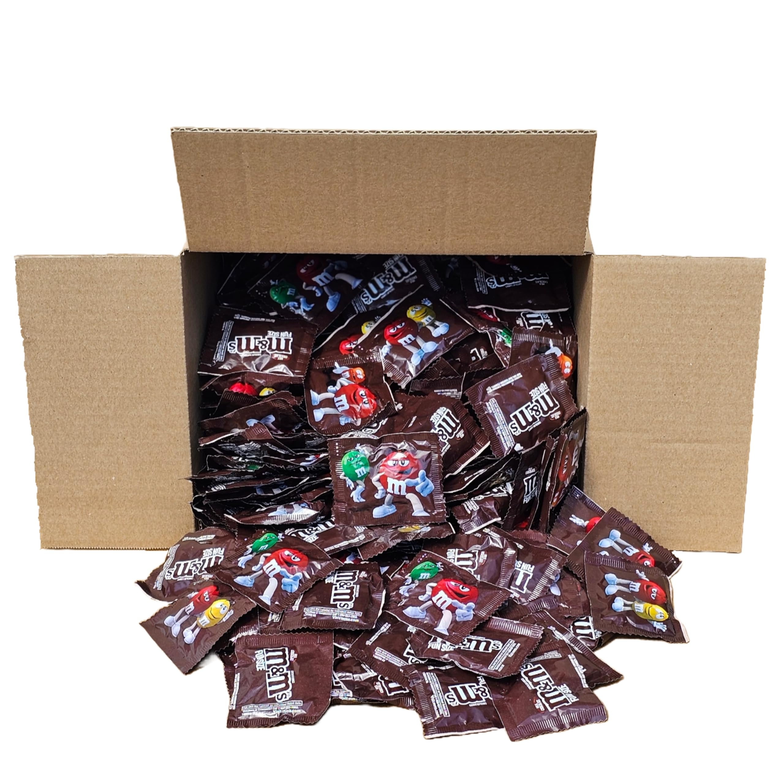 M&M's Milk Chocolate Fun Size Packets Bulk Box (Pack of 240) (Approx ...