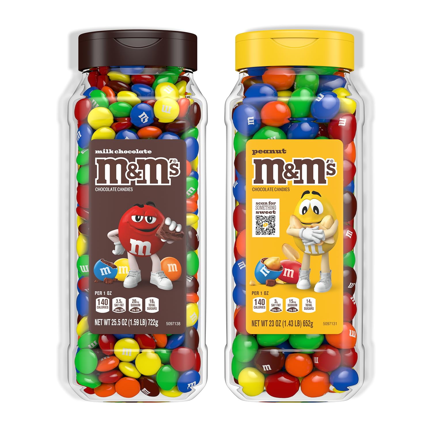 M&M’S Milk Chocolate and STF9 M&M’S Peanut Bulk Candy Chocolate Candies ...