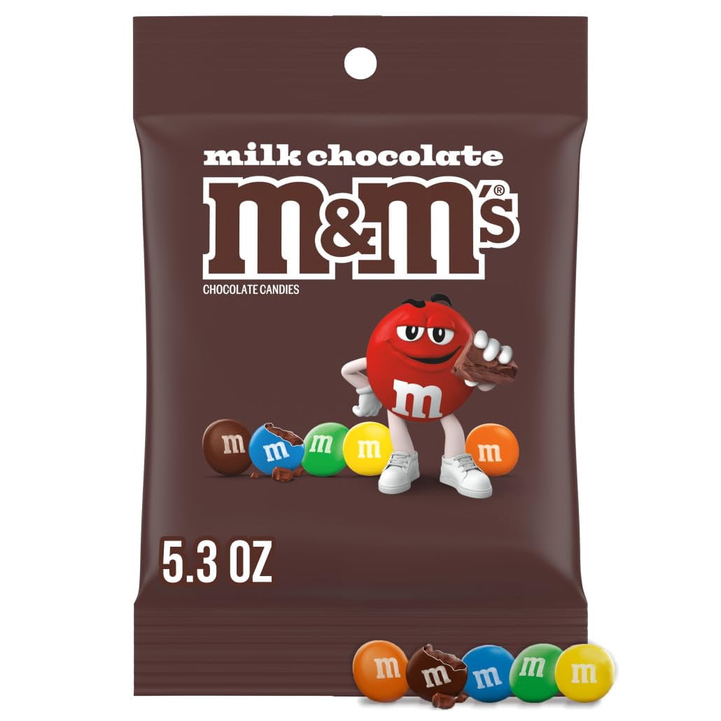 M&M’s Milk Chocolate MEGA VALUE PACK – 12 Count × 5.30 oz Bags – Candy ...