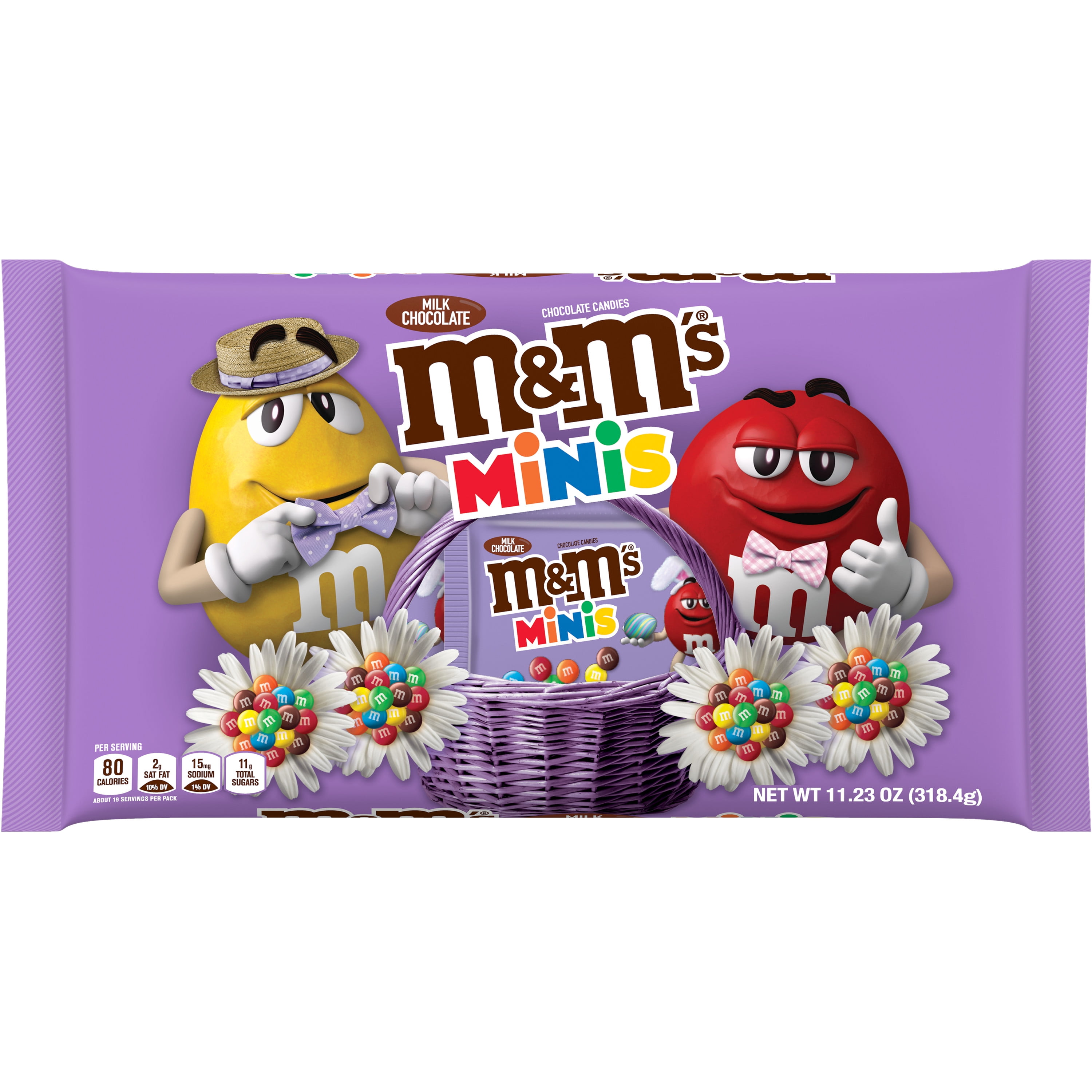 M&M's Minis Easter Milk Chocolate Fun Size Basket and Egg Stuffer - 11. ...