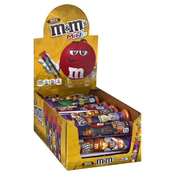 M&M's Minis Milk Chocolate Candies, 1.77 oz, 24 count - Walmart.com