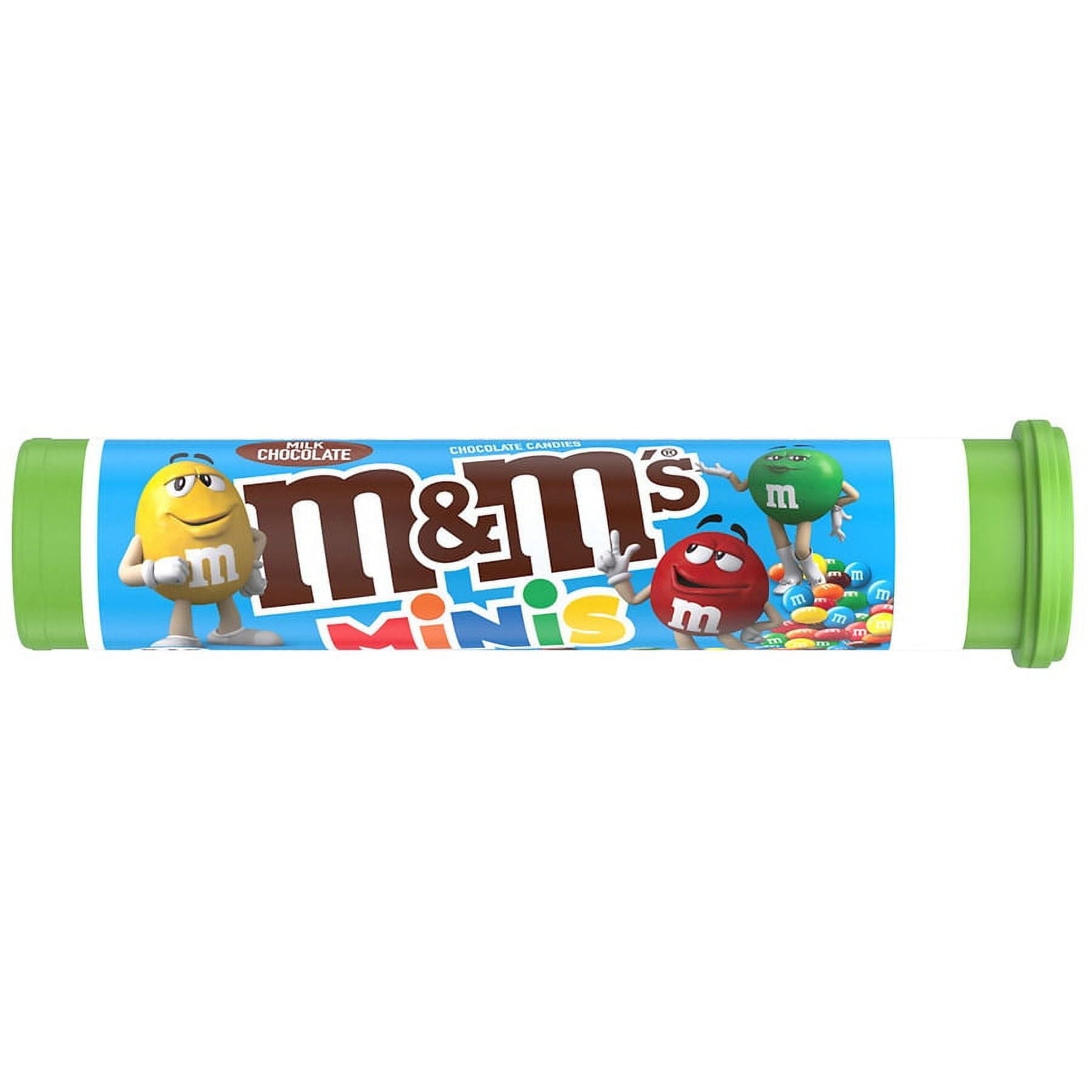 M&M's Minis Milk Chocolate Candy Mega Tube Milk Chocolate1.77oz ...