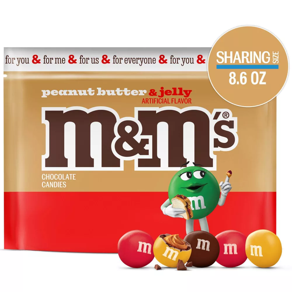 M&M's PB&J Sharing Size 8.6oz - Walmart.com