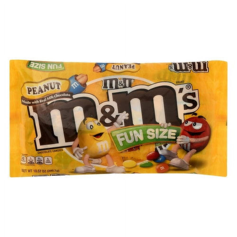 M&M's Peanut Chocolate Candy- Fun Size 10.57 oz - Walmart.com