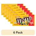(6 pack) M&M's Peanut Milk Chocolate Candy, Share Size - 3.27 oz Bag ...