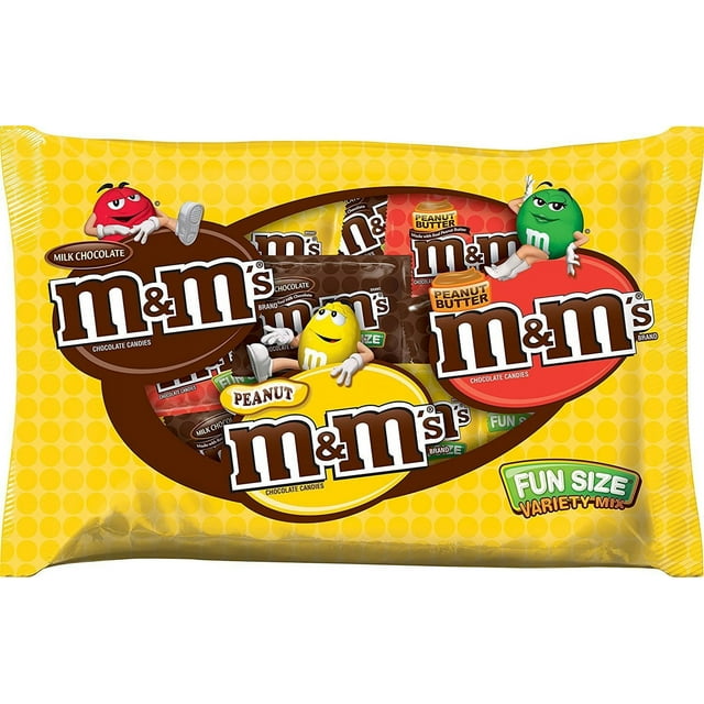 M&M's Individual Packages Variety Mix Chocolate Candy Fun Size Bag, 9.9 ...