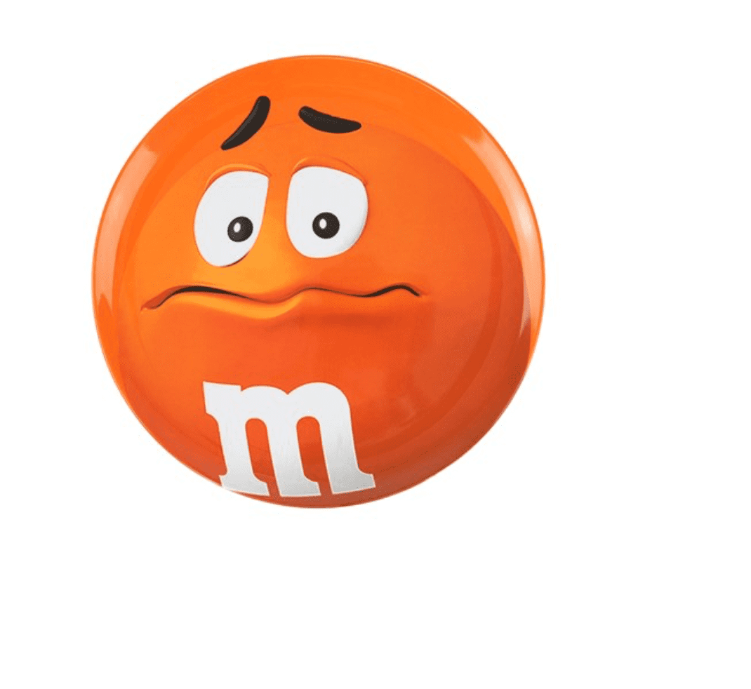 M&M's World 2020 Orange Character Big Face Dinner Plate New - Walmart.com