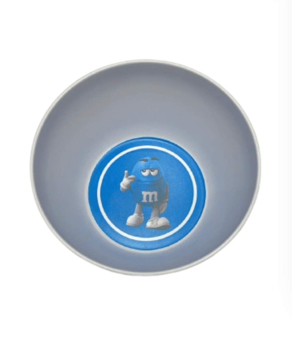 M&M's World Blue Character Silhouette Melamine Satin Finish Bowl New ...