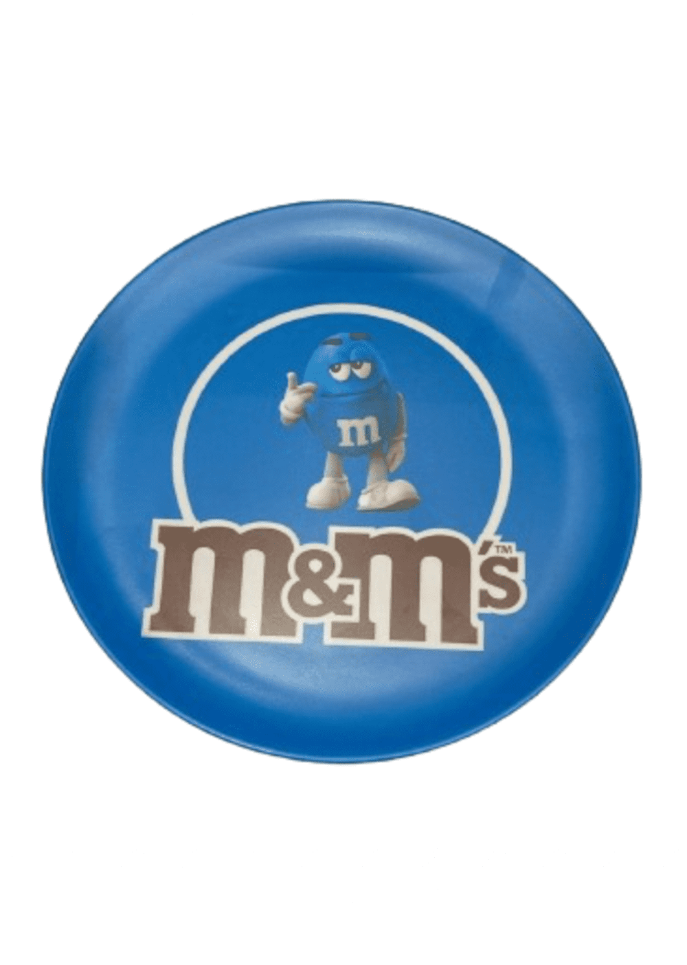M&M's World Blue Silhouette Character Melamine Satin Finish Plate New ...