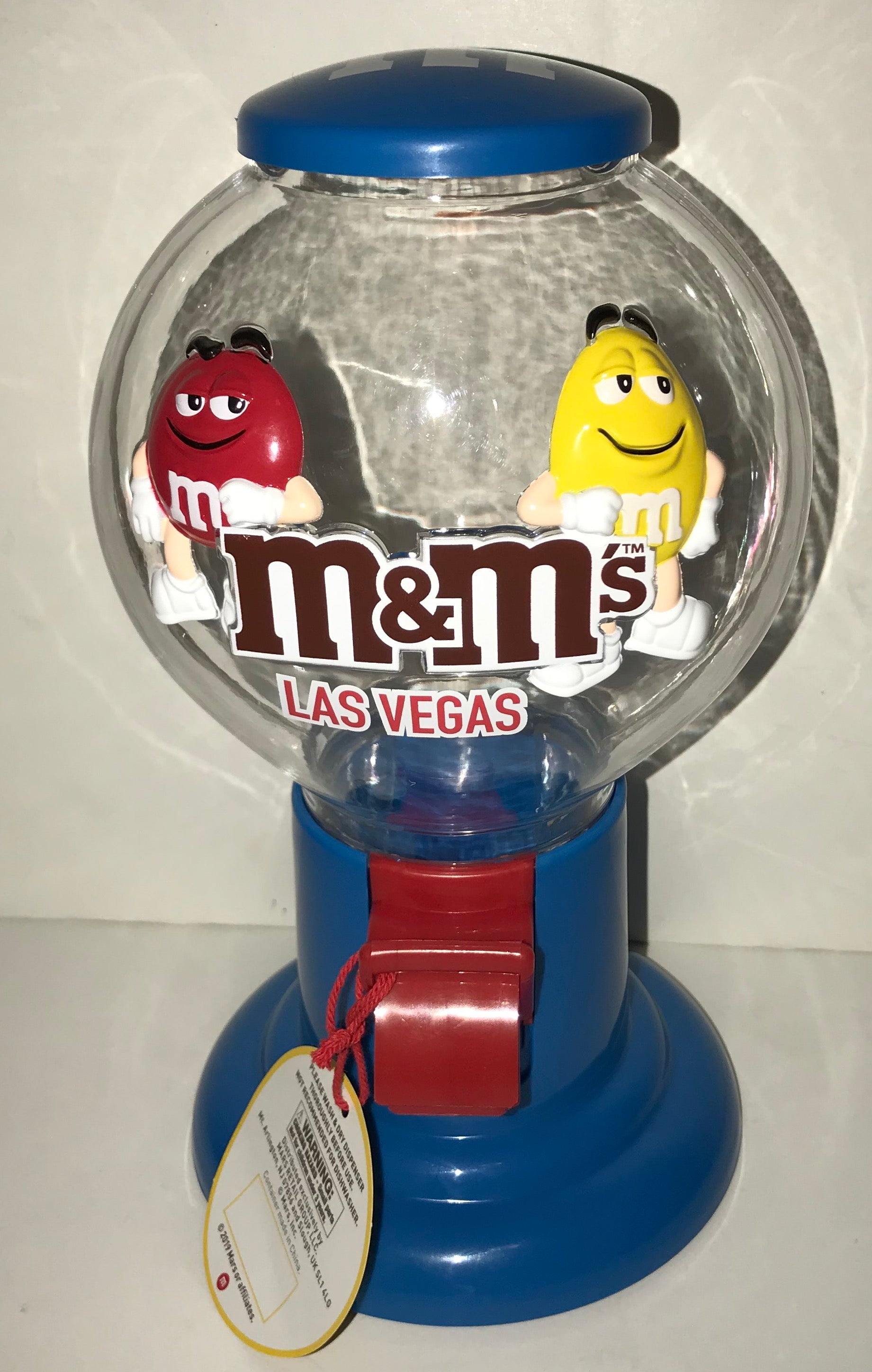 I Love Characters Plastic M&M's 12 oz Gumball Candy Dispenser with Tags ...