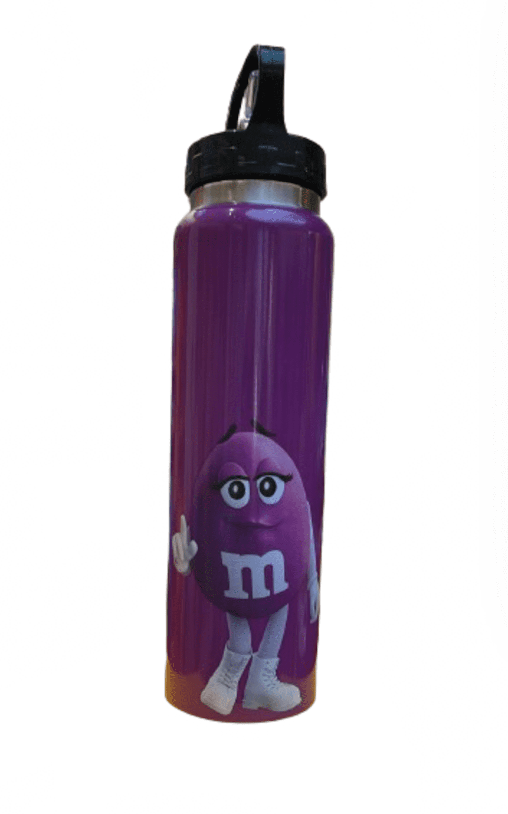 M&M's World Purple Character Water Bottle 25oz Flip Lid New - Walmart.com