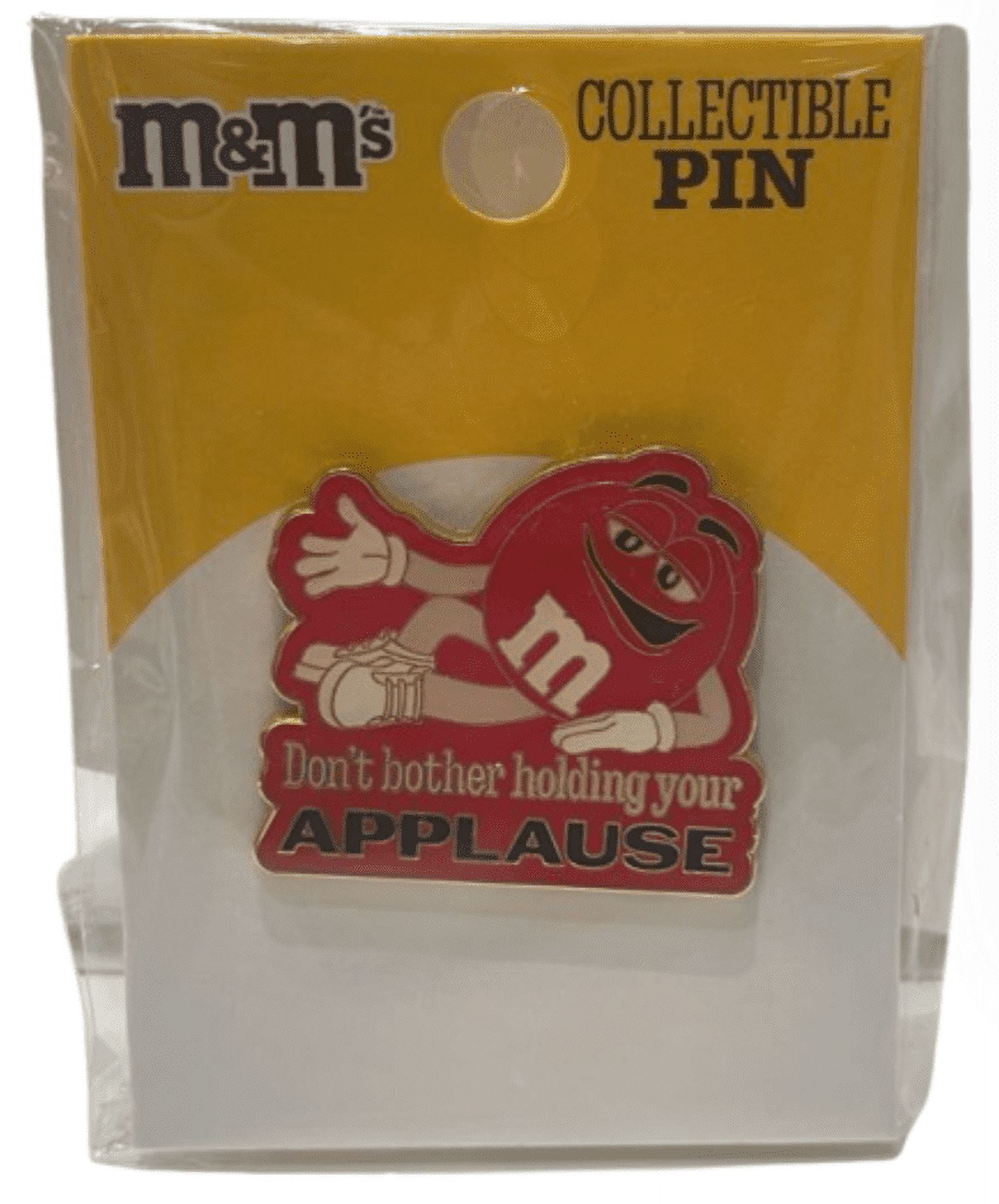 M&M's World Red Character Holding your Applause Collectible Pin New ...