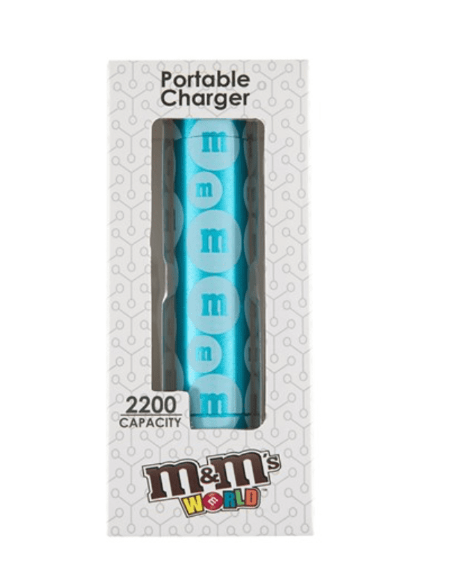 M&M's World Turquoise Tube Power Bank New with Box - Walmart.com