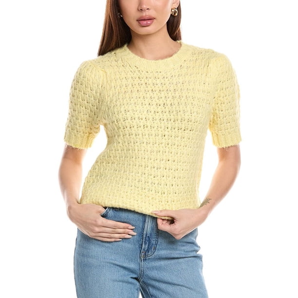 M- MAGASCHONI womens M Magaschoni Sweater, m, Yellow - Walmart Business ...