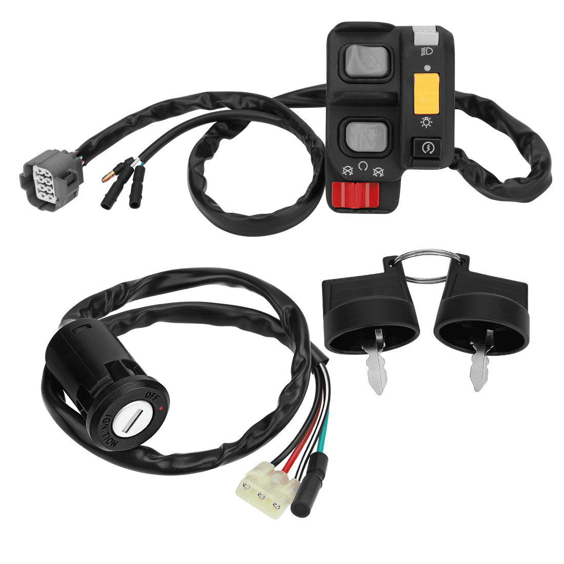 Caltric Ignition Switch 35100-HN6-A30 Ignition Switch With 2 Keys For ...
