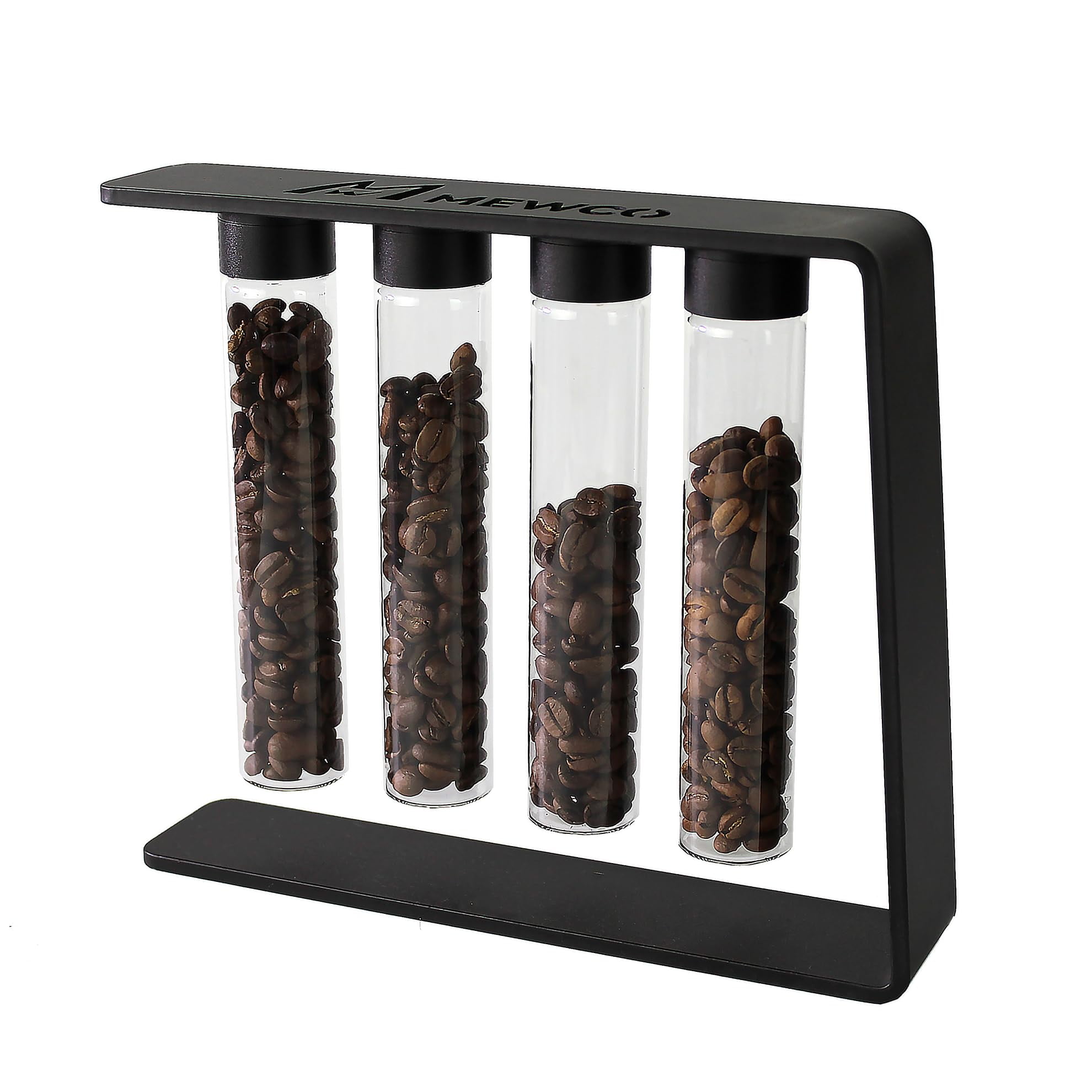 M MEWCO Single Dose Coffee Bean Storage Tubes With magnetic attraction function-4 Tubes Espresso ...