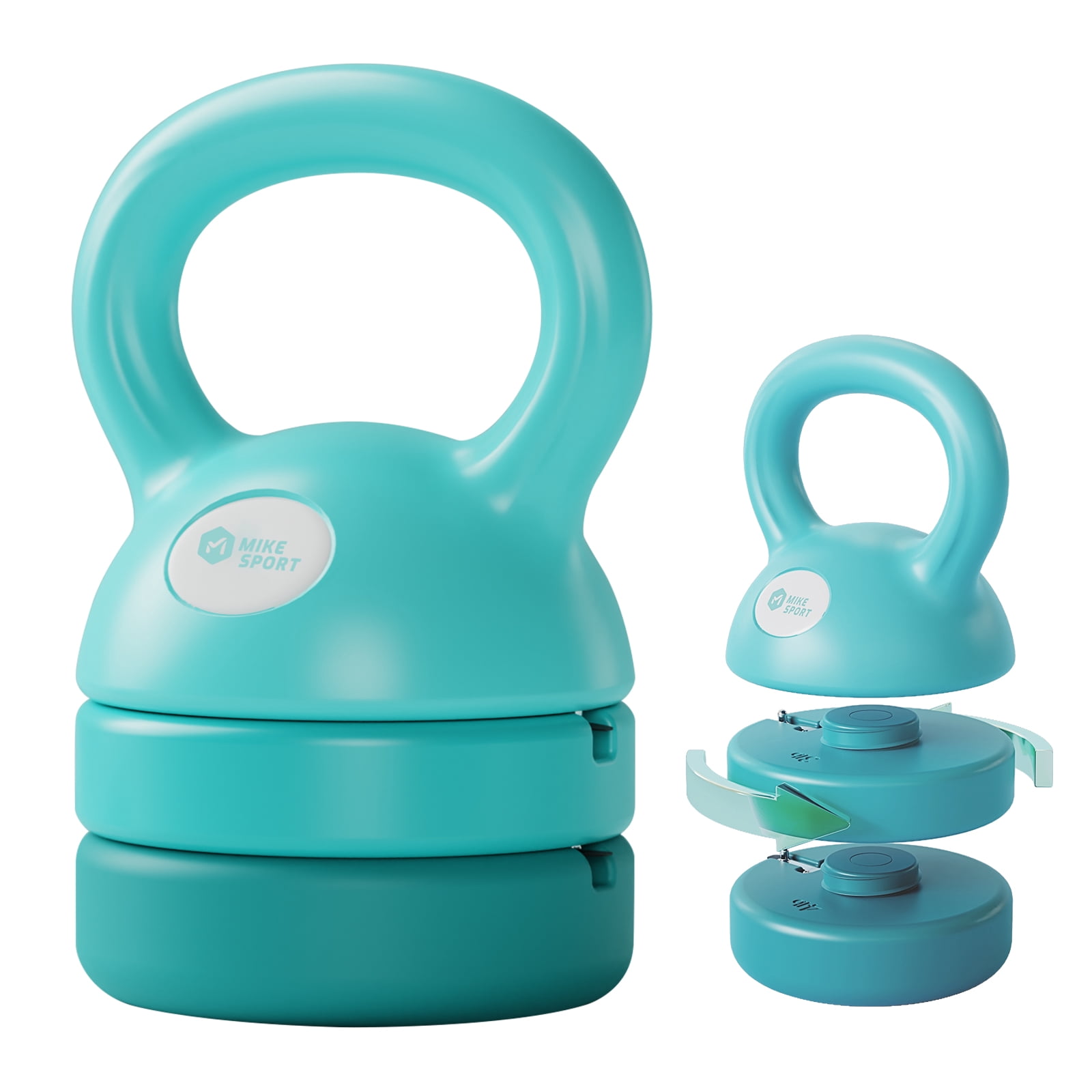 M MIKE SPORT Adjustable Kettlebell Sets 3 in 1 (5lb-12lb) for Home Gym ...