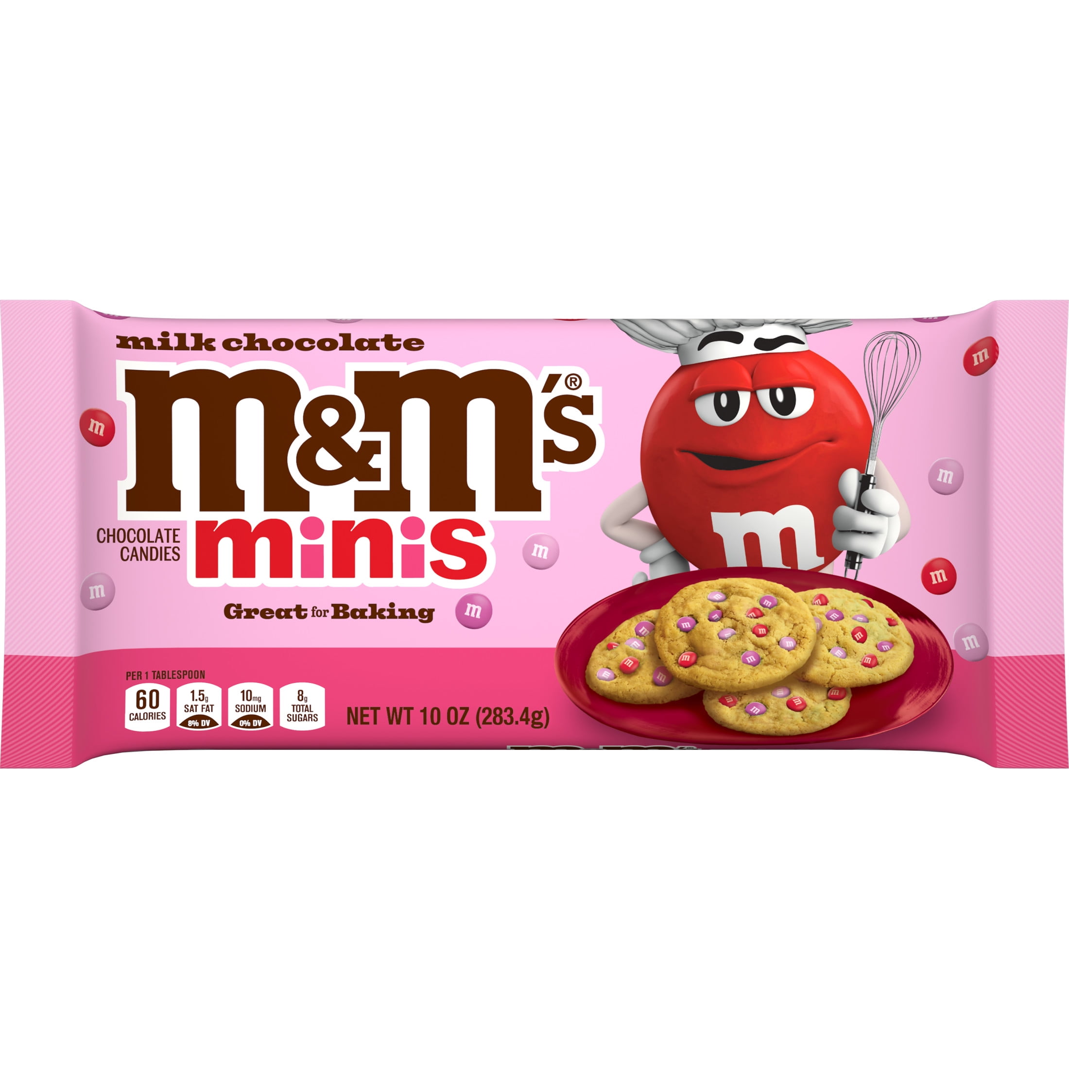 M&M's Minis Red and Pink Milk Chocolate Valentine's Day Candy - 10 Oz ...