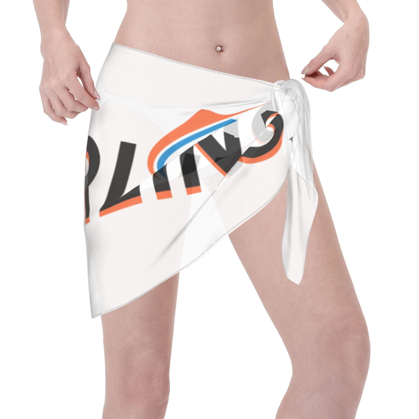 M_Marlins_2025 Chiffon Beach Wrap Skirt - Versatile Cover Up | Bikini Sarong, Swim Wrap ...