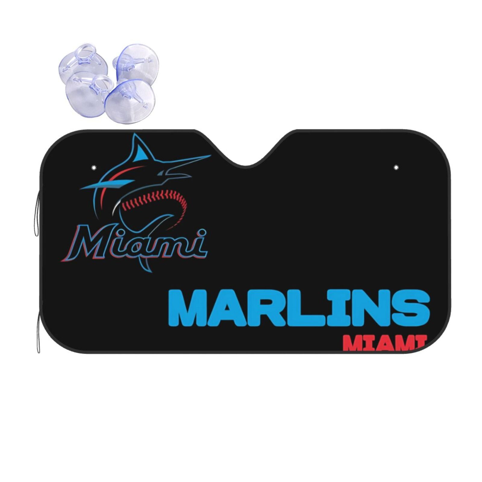 M_Marlins 2025 Hard Car Windshield Sunshade - Premium Bubble Aluminum ...