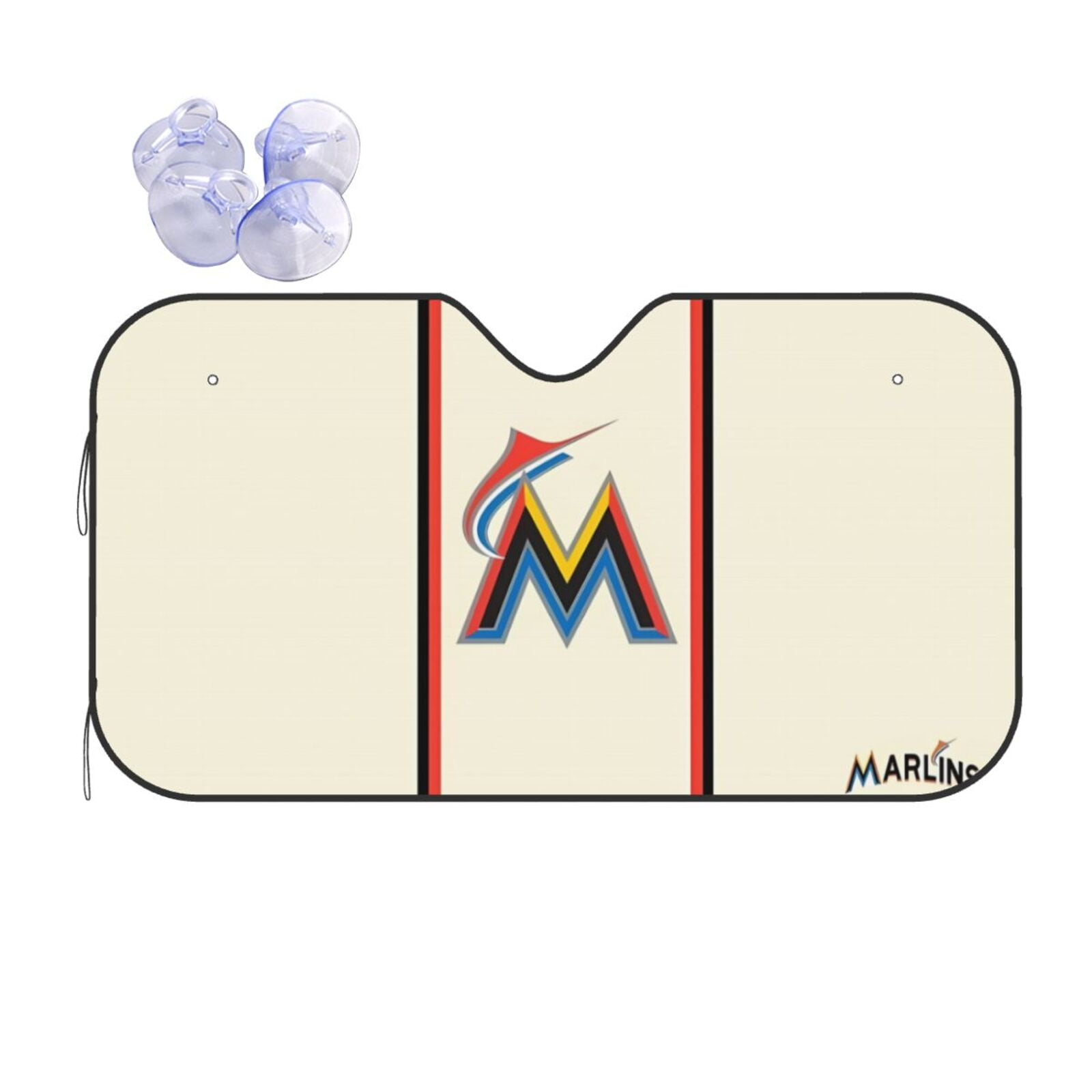 M_Marlins 2025 Hard Car Windshield Sunshade - Premium Bubble Aluminum ...