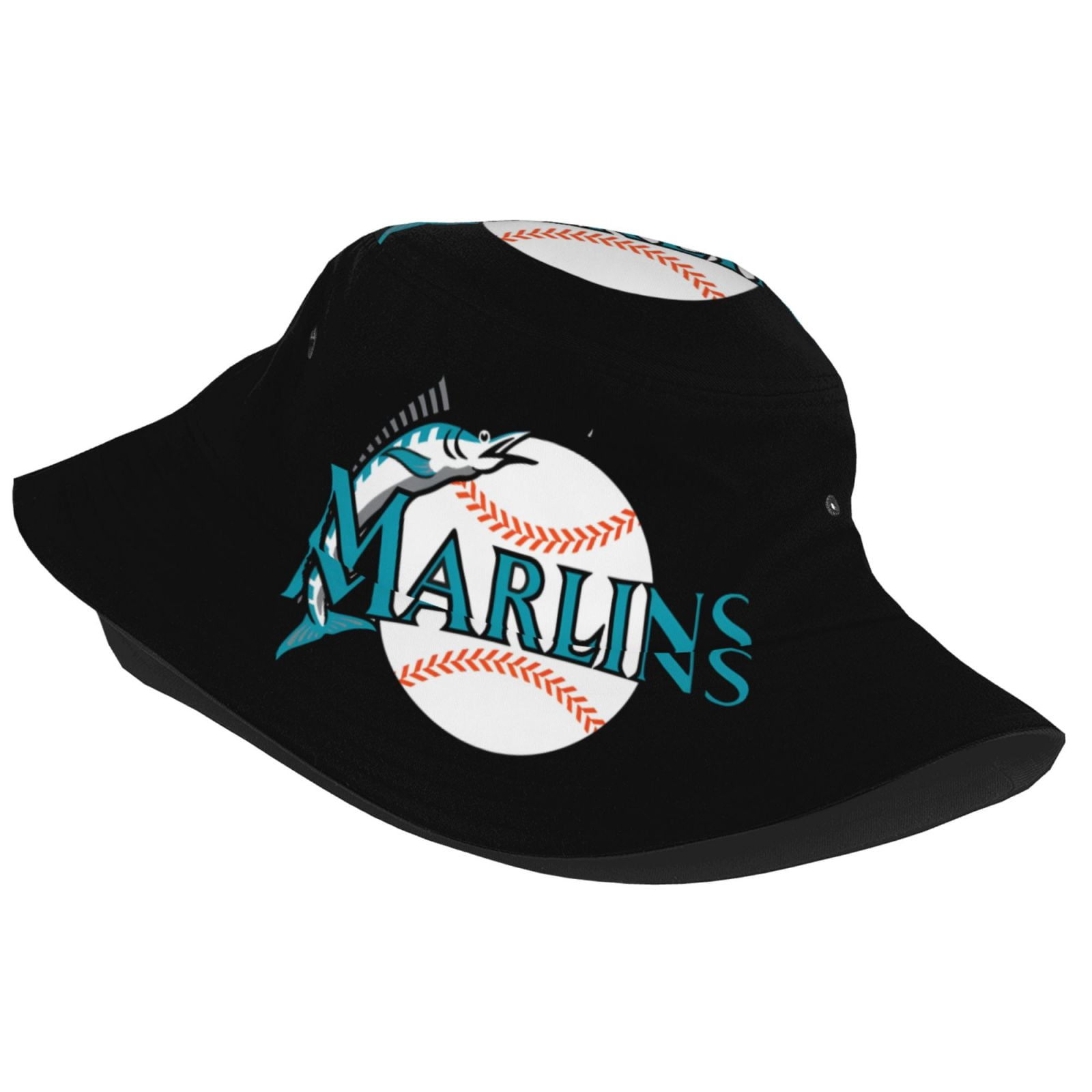 M_Marlins‌ Baseball Team Logo Bucket Hat 2025 | UPF 50+ UV Protection ...