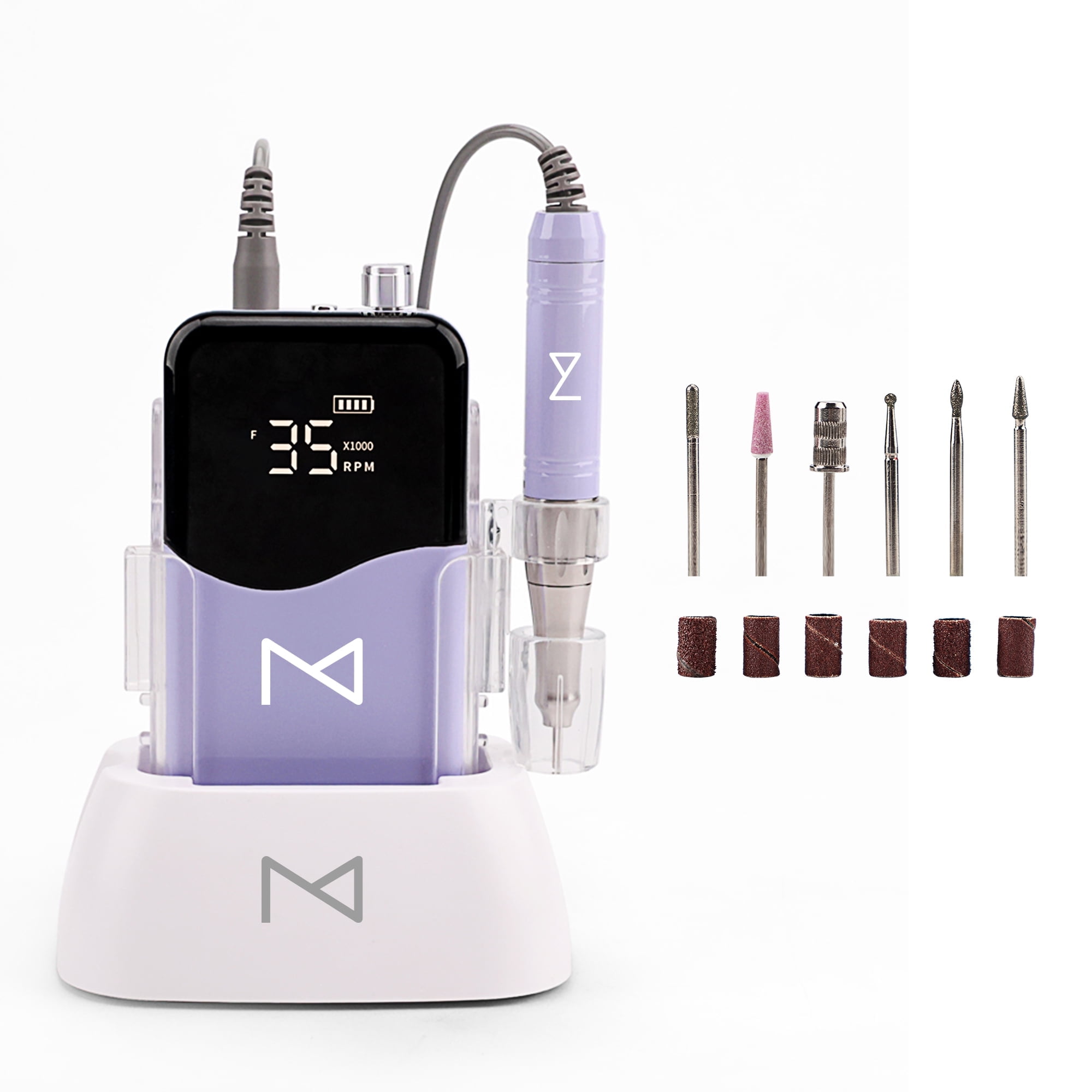M Mase - Professional Nail Drill Machine - 2-in-1 Cordless Electric ...