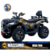 Massimo Motors MSA450F EFI 352cc 25 HP 4 Stroke Engine ATV Blue with ...